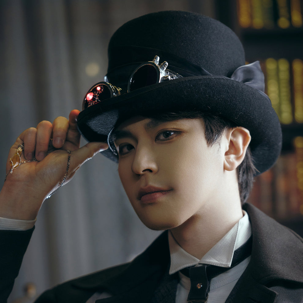 Lord of Mysteries Klein Series Half Top Hat with Light-Up Goggles ...