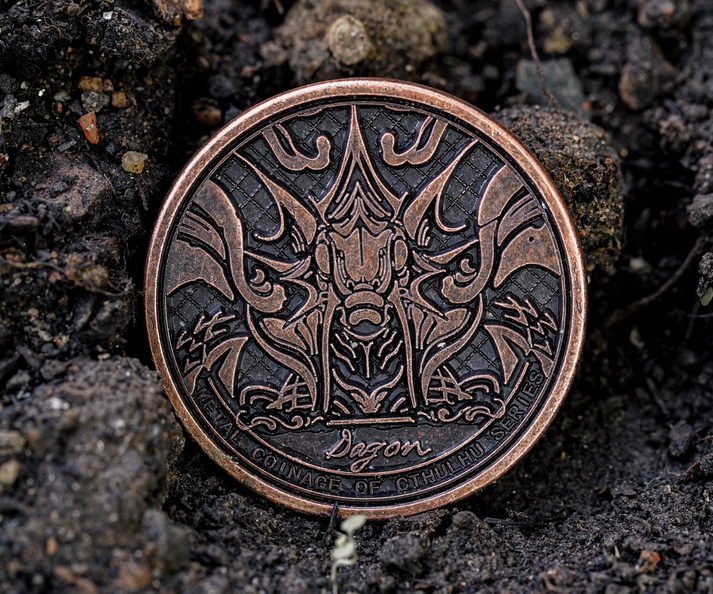 The Myth of Cthulhu Collectible Metal Coins – Vermilion Collection