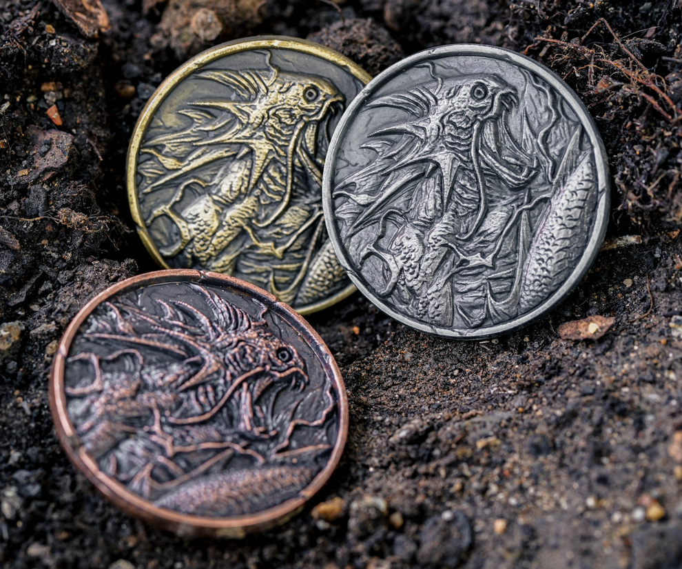 The Myth of Cthulhu Collectible Metal Coins – Vermilion Collection