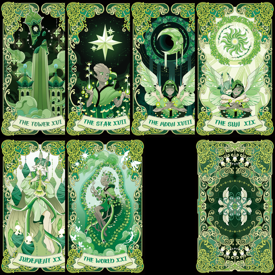 Green Trace Tarot – Vermilion Collection