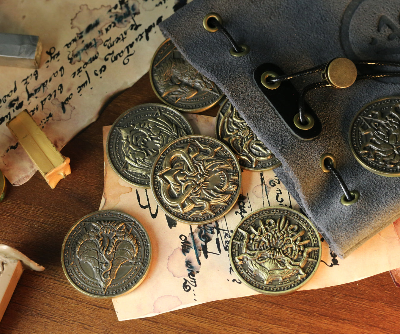 Seven Deadly Sins Collectible Metal Coins – Vermilion Collection